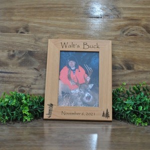 Deer Hunting Frame, First Buck, Personalized Buck Frame, Deer Hunting ...