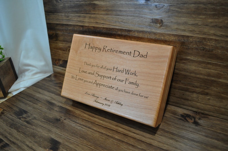 Retirement Gift for Dad Retirement Gift Engraved Wood - Etsy