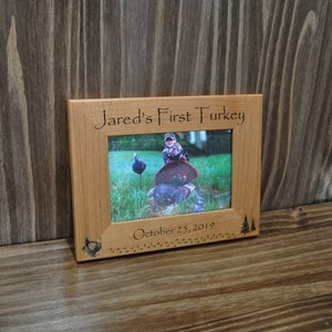 First Turkey ~ Turkey Hunting ~ First Turkey Frame ~ 1st Turkey ~ Gift ...