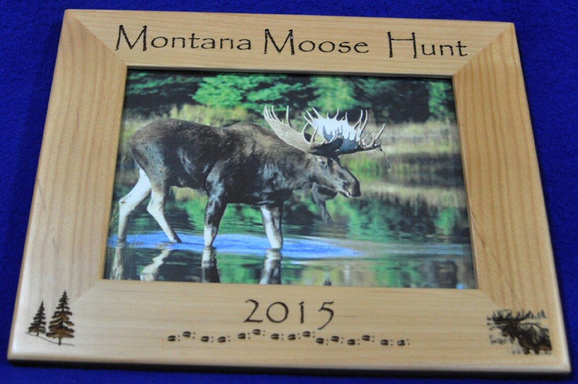 Hunting ~ Moose Hunting ~ Hunting Frame ~ Hunting Gift ~ Gift for ...