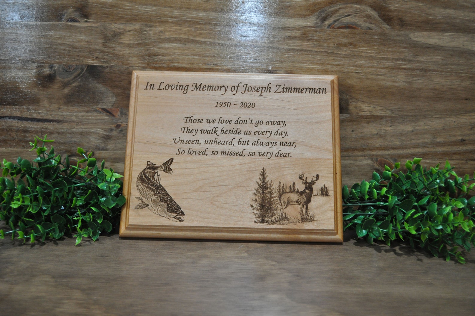Hunting Memorial Gift Sympathy Gift Fishing Sympathy Gift - Etsy