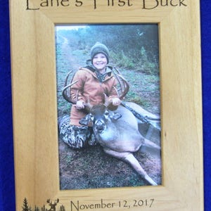 First Buck, First Deer, Deer Hunting Frame, Custom Frame, Childs First ...