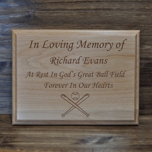Baseball Gifts - Sympathy Gift ~ in Loving Memory ~ Memorial Gift ...