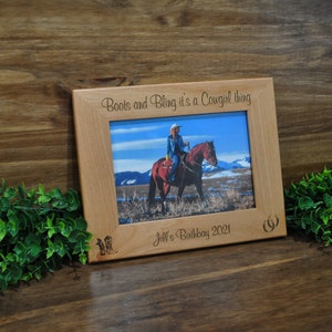 Cowgirl Frame ~ Horses ~ Horse Frame ~ Horse ~ Custom Picture Frame ...