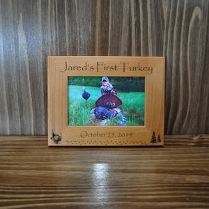 First Turkey ~ Turkey Hunting ~ First Turkey Frame ~ 1st Turkey ~ Gift ...
