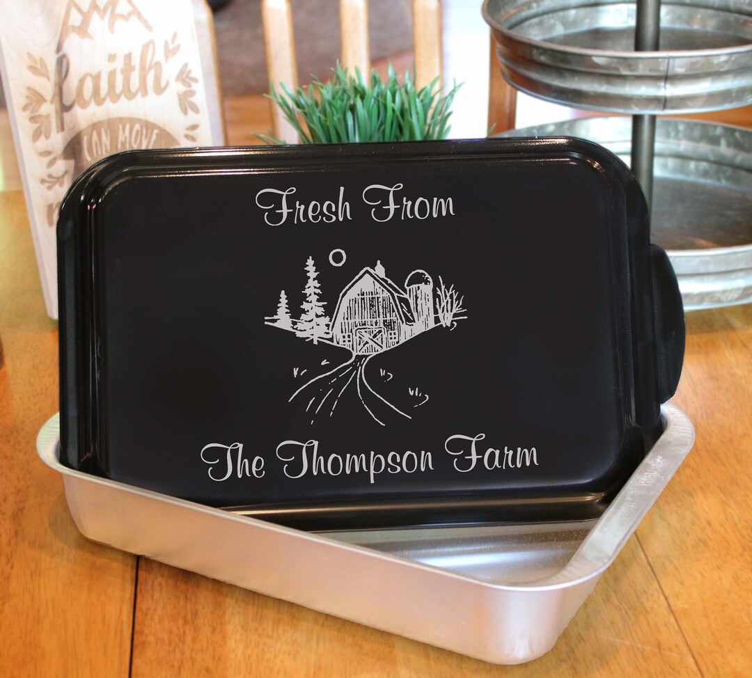 Engraved Baking Pan Christmas Gift Housewarming Gifts Personalized Gift ...