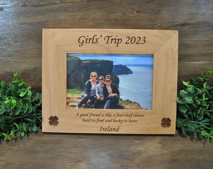 Vacation Frame, Trip Keepsake, Custom Picture Frame, Bucket List Trip ...