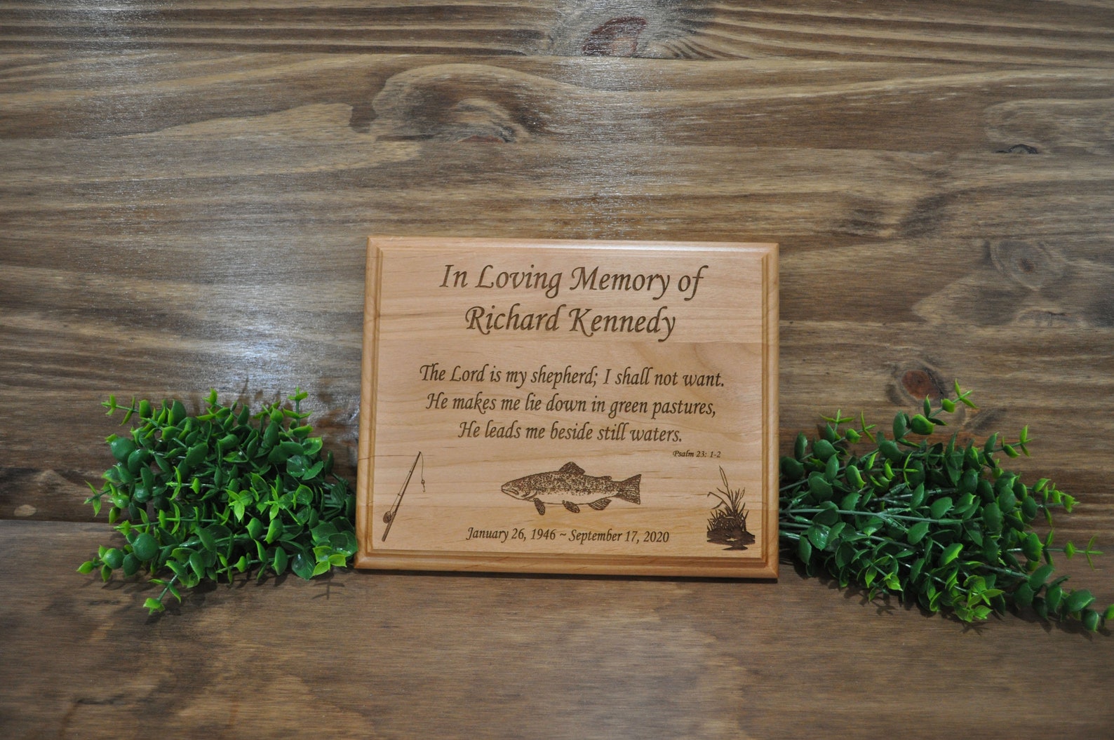 Fishing Memorial ~ in Loving Memory ~ Memorial Gift ~ Sympathy Gifts ...