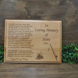 Fishing Memorial Gift, Sympathy Gift, Custom Fish Memorial, Funeral ...