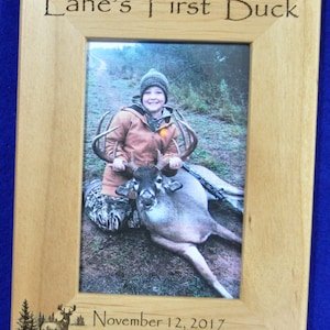 First Buck, First Deer, Deer Hunting Frame, Custom Frame, Childs First ...