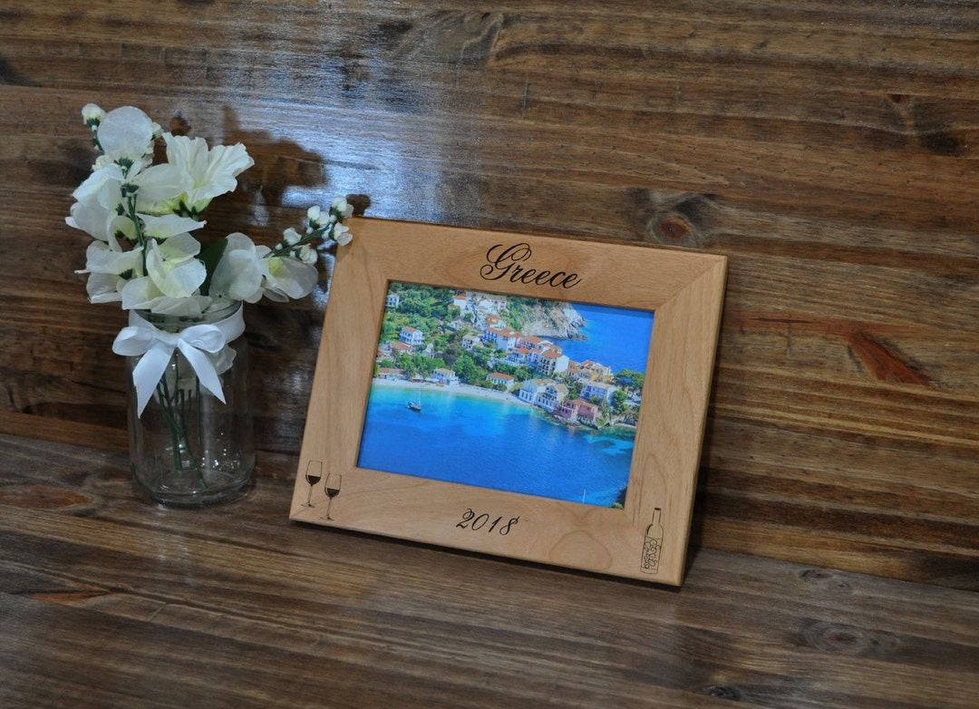 Honeymoon Picture Frame, Wedding Gift , Vacation Frame, Custom Gift for ...