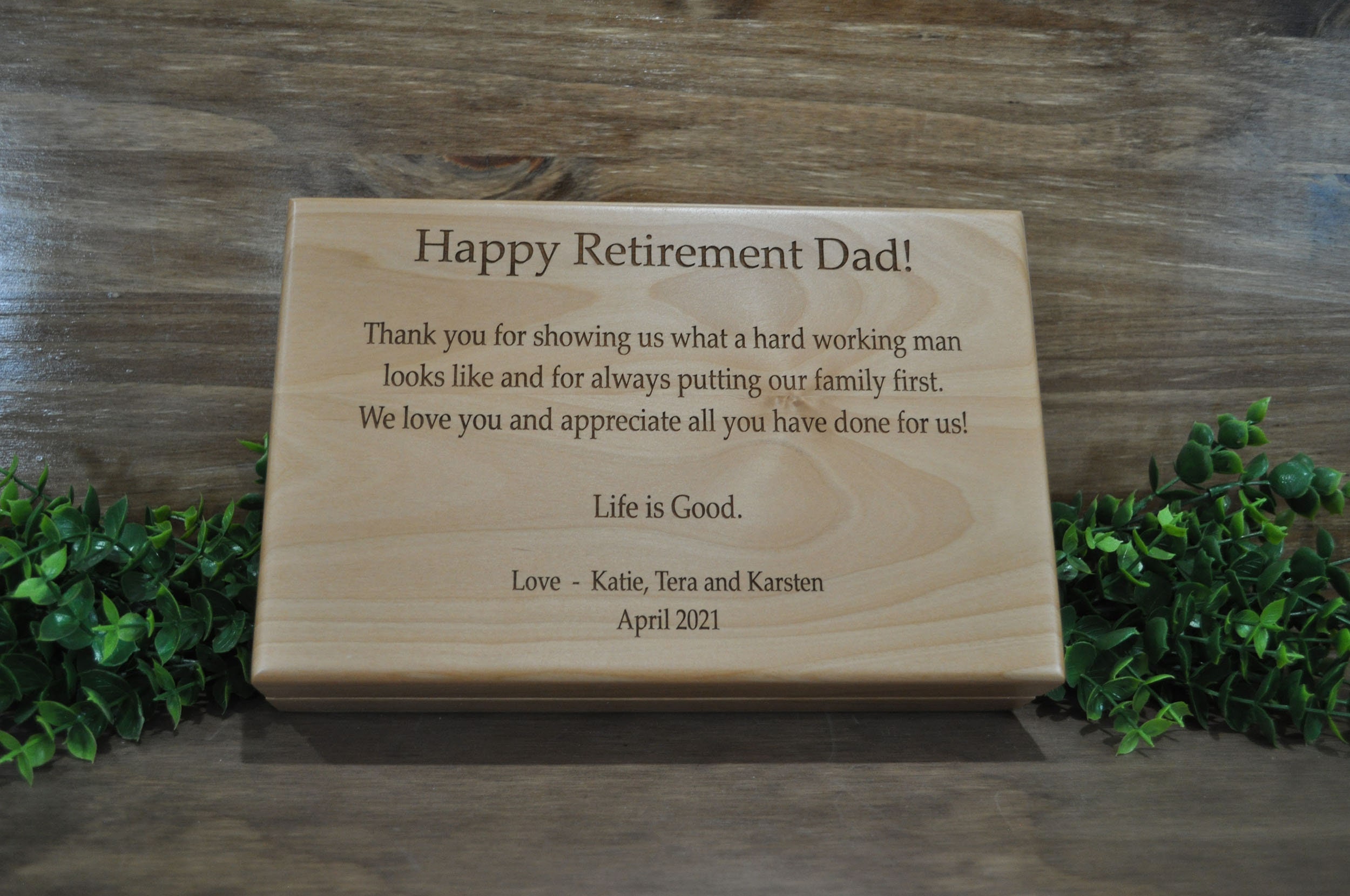 Retirement Gift for Dad Retirement Gift Engraved Wood - Etsy