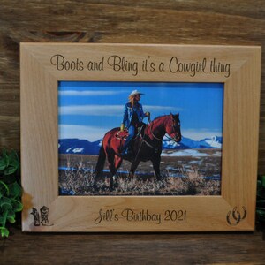 Cowgirl Frame ~ Horses ~ Horse Frame ~ Horse ~ Custom Picture Frame ...