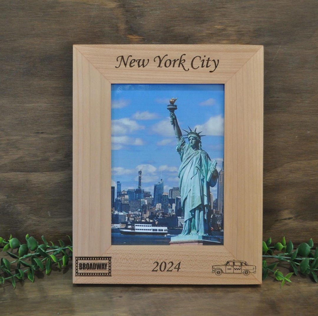 Summer Vacation Frame, New York City Trip, Custom Photo Gifts, Vacation ...