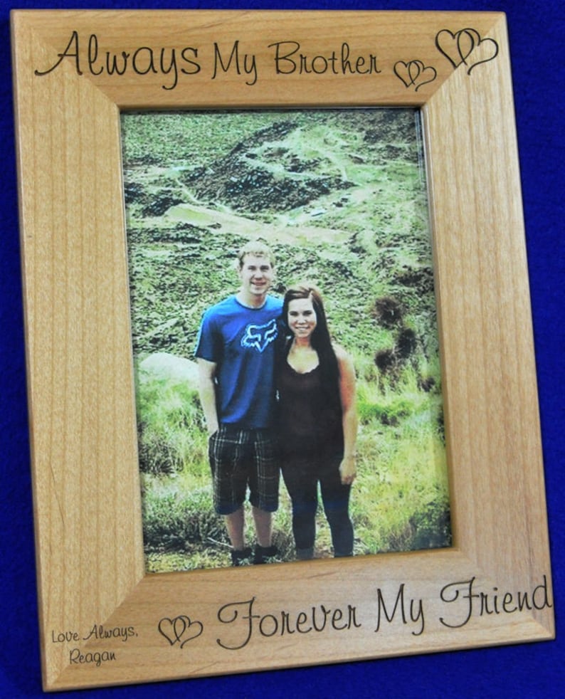 Gift for Brother ~ Picture Frame ~ Birthday Gift for Brother ~ Brother ...