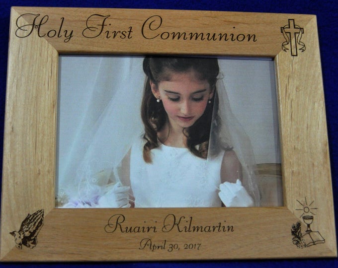 Gift for First Communion 1st Communion Frame Christian Frames Gift for ...