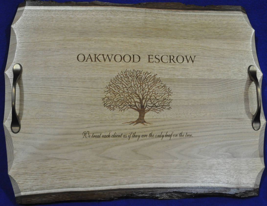 Personalized Serving Tray Business Gift To Clients Realtor | Etsy