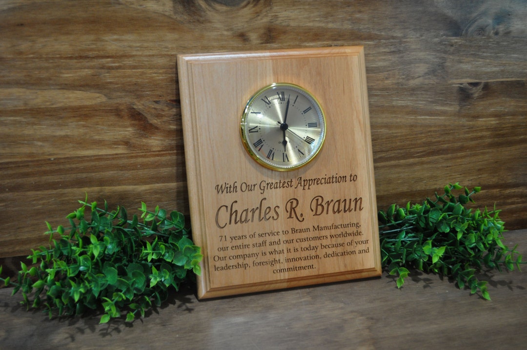 Retirement Gift, Employee Appreciation Gift, Clock Gift, Gifts for ...