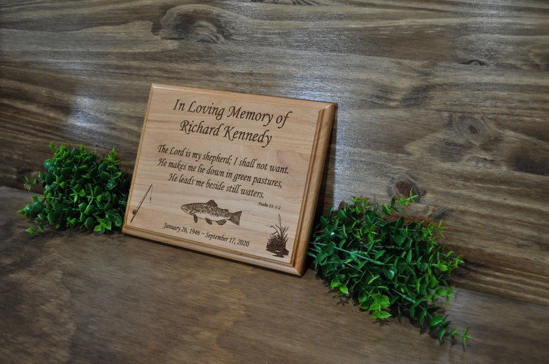 Fishing Memorial ~ in Loving Memory ~ Memorial Gift ~ Sympathy Gifts ...