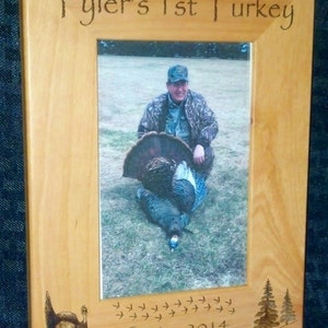 Turkey Hunting ~ First Turkey Frame ~ 1st Turkey ~ Gift for Hunter ...