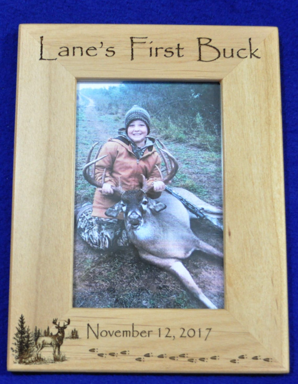 First Buck, First Deer, Deer Hunting Frame, Custom Frame, Childs First ...