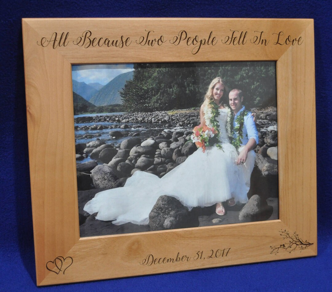 Wedding Gifts for Couple ~ Wedding Gift ~ Engraved Picture Frame ...
