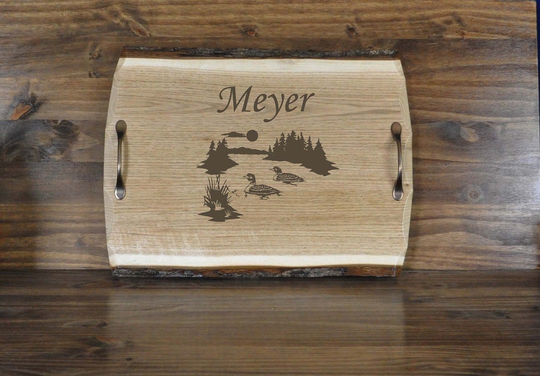 Loons, Personalized Serving Tray, Custom Gifts for Family, Gift for ...