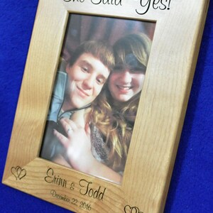 Engagement Frame ~ Wedding Proposal Frame ~ Gift for Engaged Couple ...