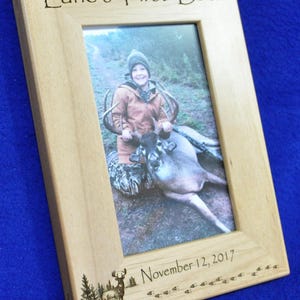 First Buck, First Deer, Deer Hunting Frame, Custom Frame, Childs First ...