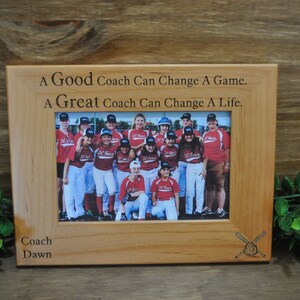 Coach Gift, Coach Frame, Baseball Coach Gifts, Baseball Gifts, Sports ...