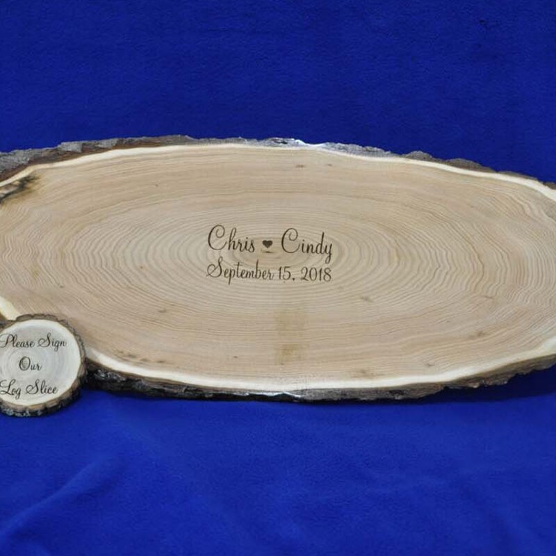Wood Slab Guest Book - Etsy