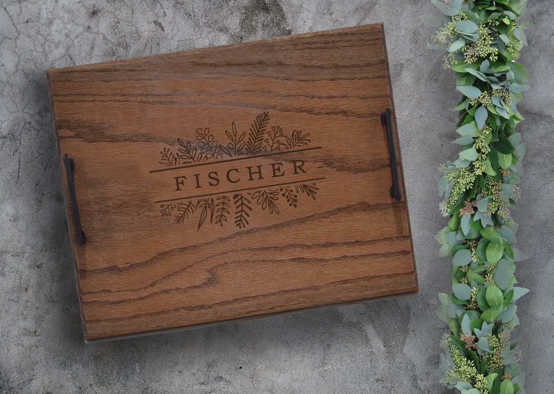 Personalized Serving Tray | Wood Serving Tray | Personalized Wedding ...