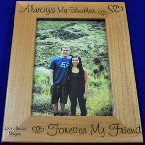 Gift for Brother ~ Picture Frame ~ Birthday Gift for Brother ~ Brother ...