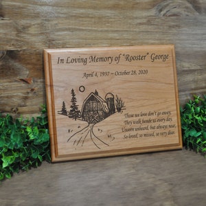 Sympathy Gifts, Memorial Gift, Farmer Memorial, in Loving Memory Of ...