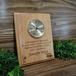 Retirement Gift, Appreciation Gift for Employee, Clock Gift, Gifts for ...