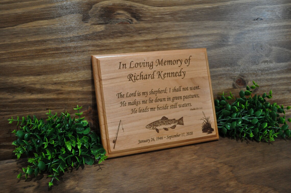 Fishing Memorial ~ in Loving Memory ~ Memorial Gift ~ Sympathy Gifts ...