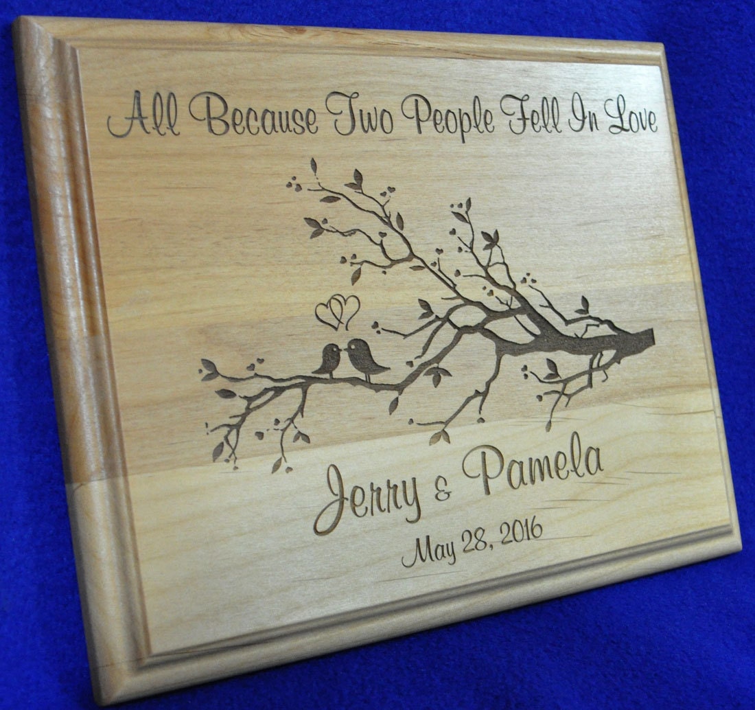 Anniversary Gift ~ Gift for Couple ~ Engraved Wedding Gift ~ Wedding ...