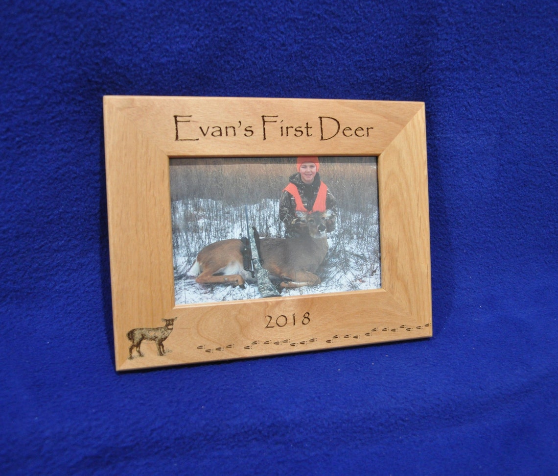 Hunting Frame Doe Frame Hunting Gift Engraved Hunting | Etsy