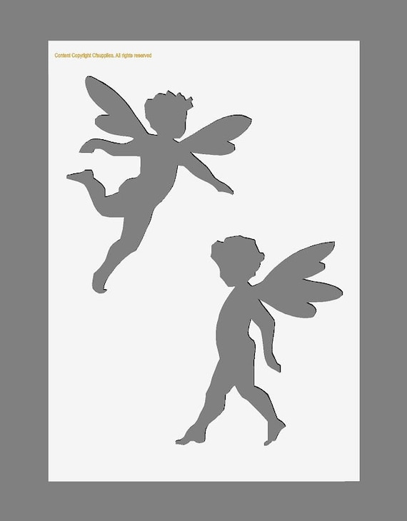Fairy Stencil Mylar Stencil for Walls Fabrics Furniture | Etsy