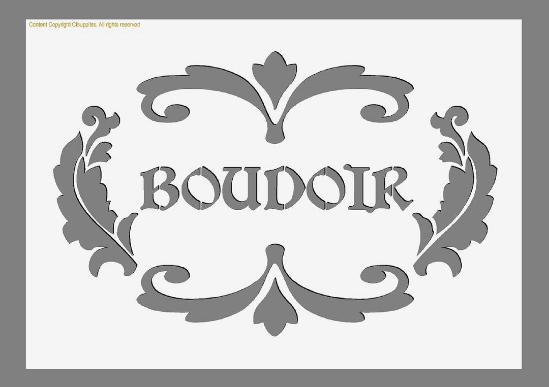 Vintage French Stencil | Shabby Chic Paint Stencil for Walls, Fabrics ...