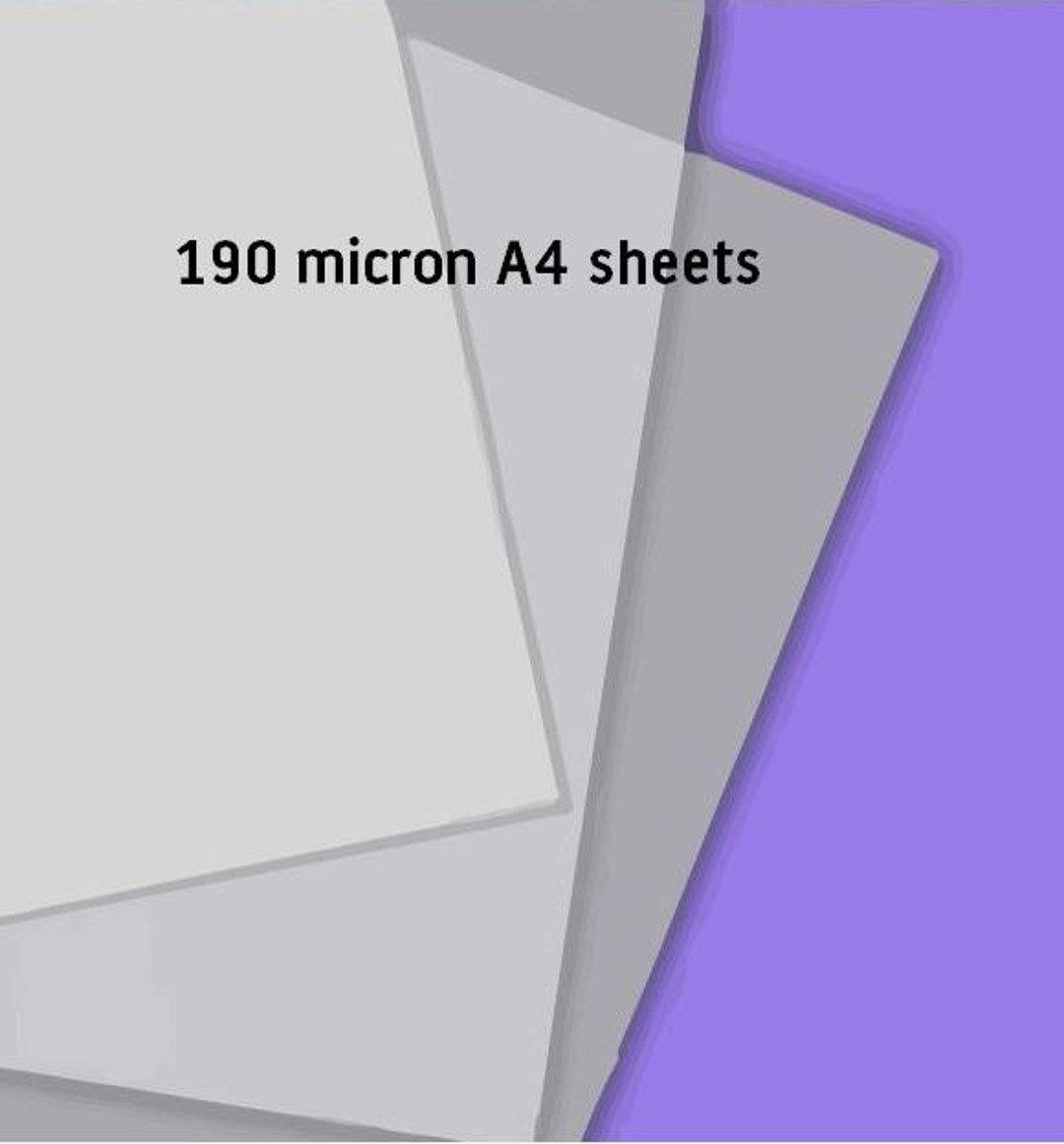 A4 Blank Mylar Sheet 190 Micron Stencil Painting Art Craft Laser 10 ...