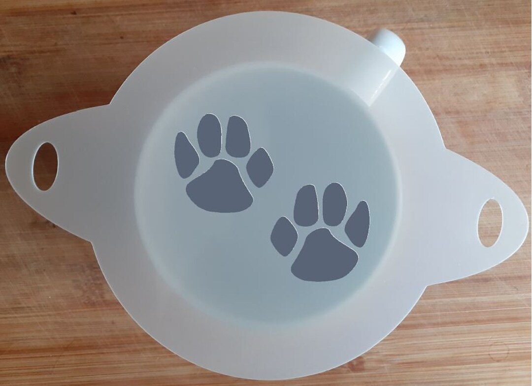 Paw Prints Mylar Stencil: Cookie, Cake, Coffee Duster, Face Paint ...