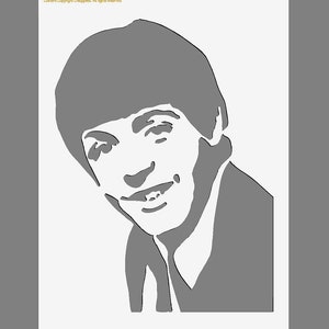 Stencil Pop Icon, Fab 4, John Lennon, Paul Mccartney, Yellow Submarine ...