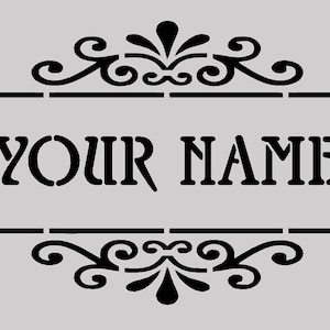 Personalised Custom Text Stencil, Custom Word Stencil, Name Stencil ...