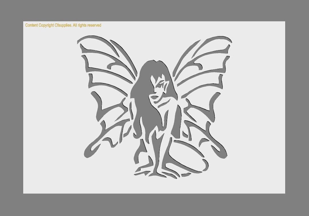 Fairy Stencil: Reusable Mylar for Walls, Furniture, and Fabrics - Etsy