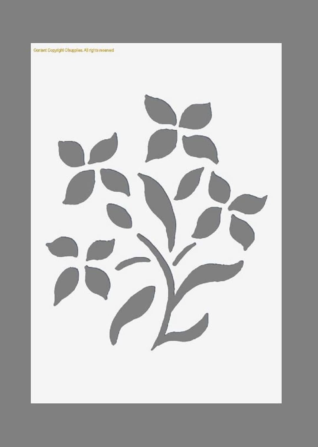 Vintage French Stencil | Shabby Chic Paint Stencil for Walls, Fabrics ...