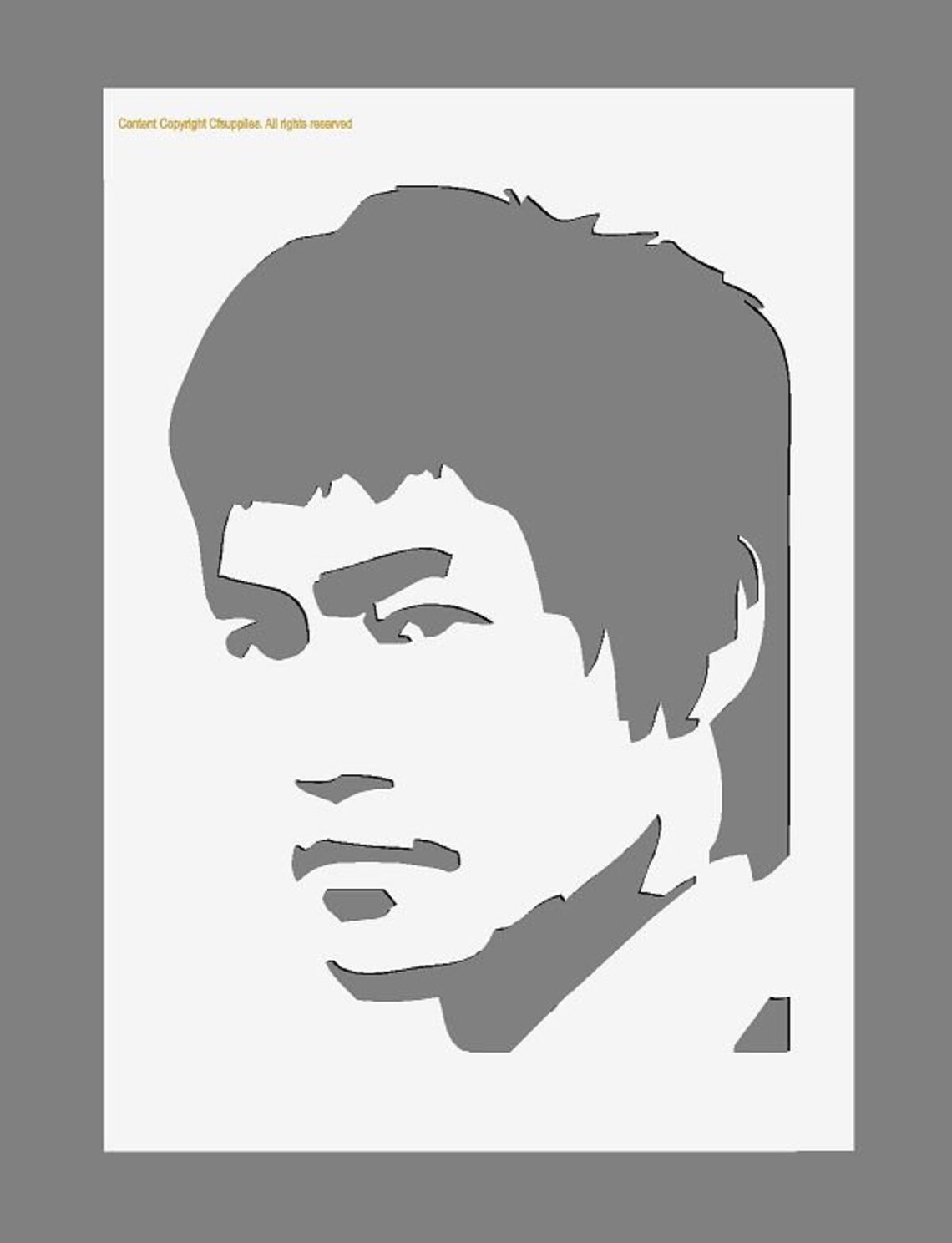 Bruce Lee Stencils in A3/A4/A5 Sheet Sizes Thicker 190 Micron - Etsy UK