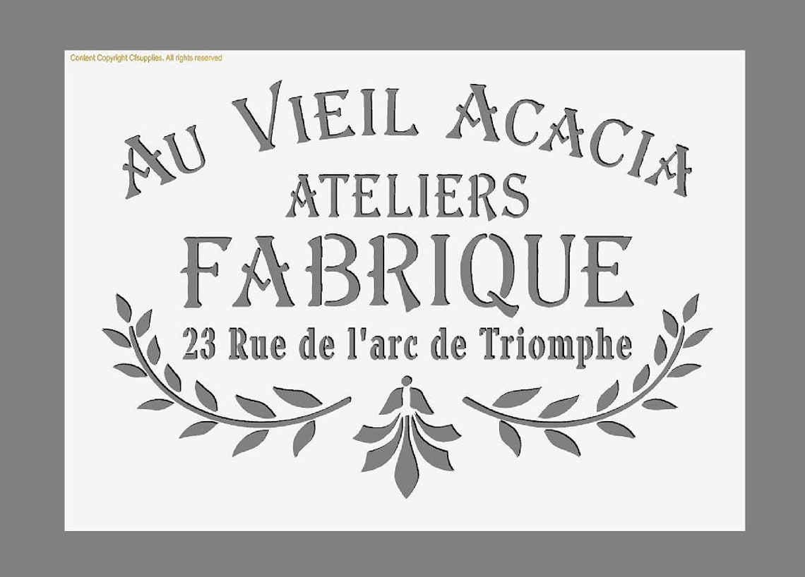Shabby Chic French Vintage Stencils in A3/A4/A5 Sheet Sizes | Etsy