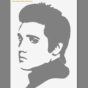 Elvis Stencil in A3/A4/A5 Sheet Sizes Thicker 190 Micron Reusable ...