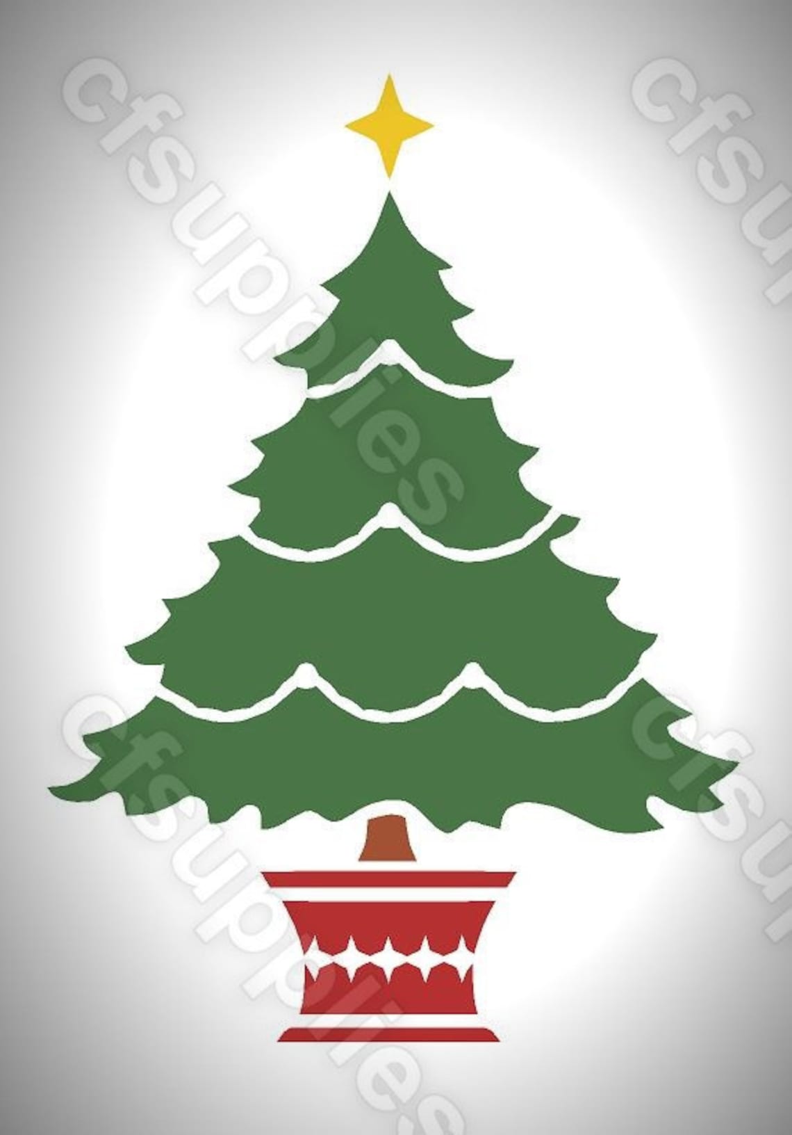 Mylar Stencils Christmas Tree A3/A4/A5 Sheet Sizes Thick - Etsy UK